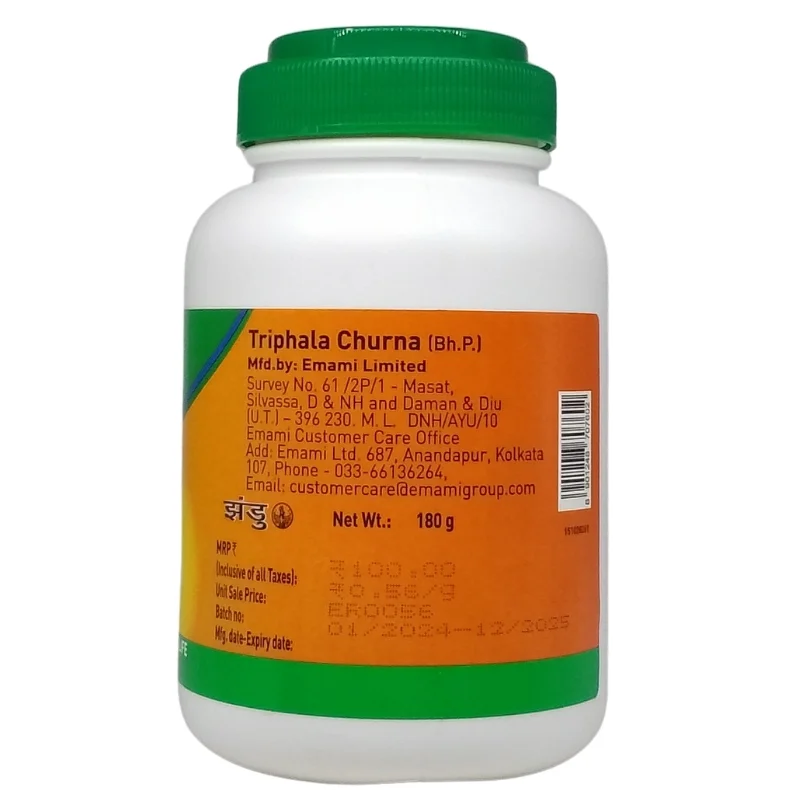Triphala Churna (180Gm) - Zandu Pharma - AyurCentral Online