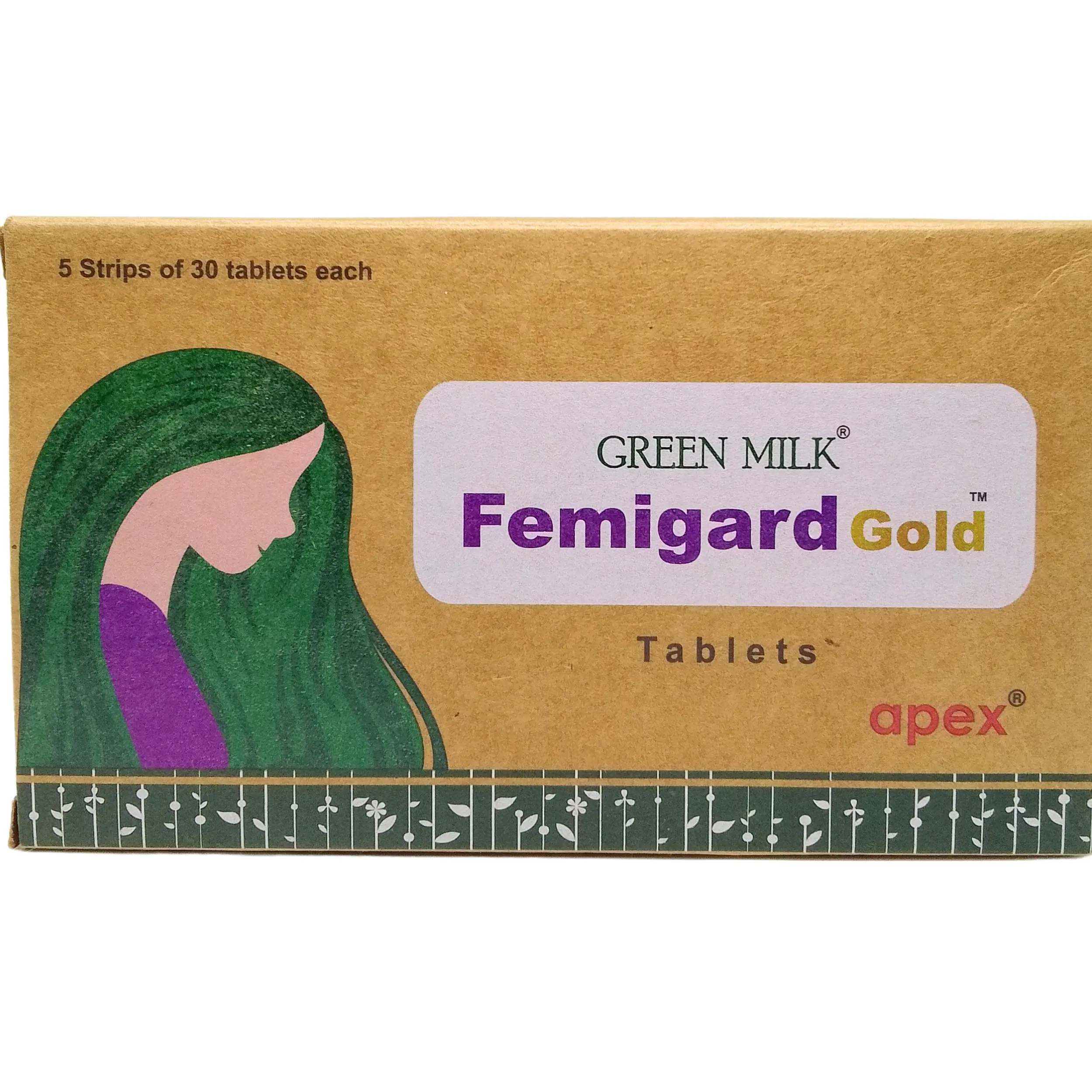 Femigard Gold Tablet (30Tabs) - Green Milk Concepts - AyurCentral Online
