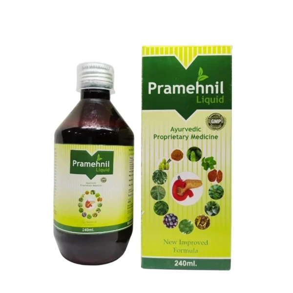 Pramehnil Liquid (240ml) - Shived Herbal - AyurCentral Online