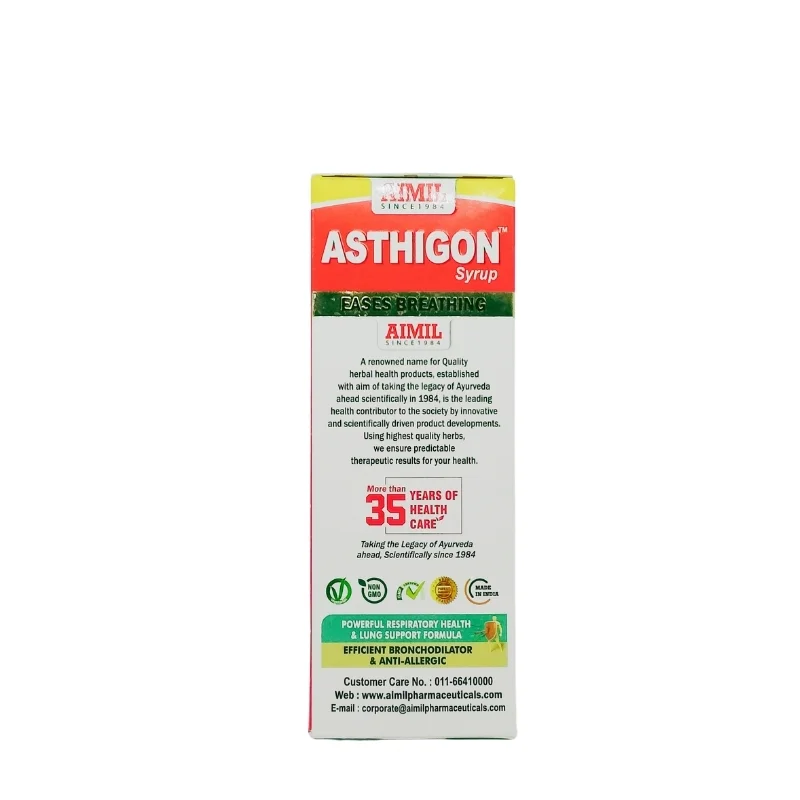 Buy Asthigon Syrup 200ml by Aimil for Wellness