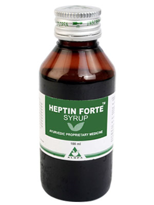 Heptin Forte Syrup (200ml) - Alopa Herbal - AyurCentral Online