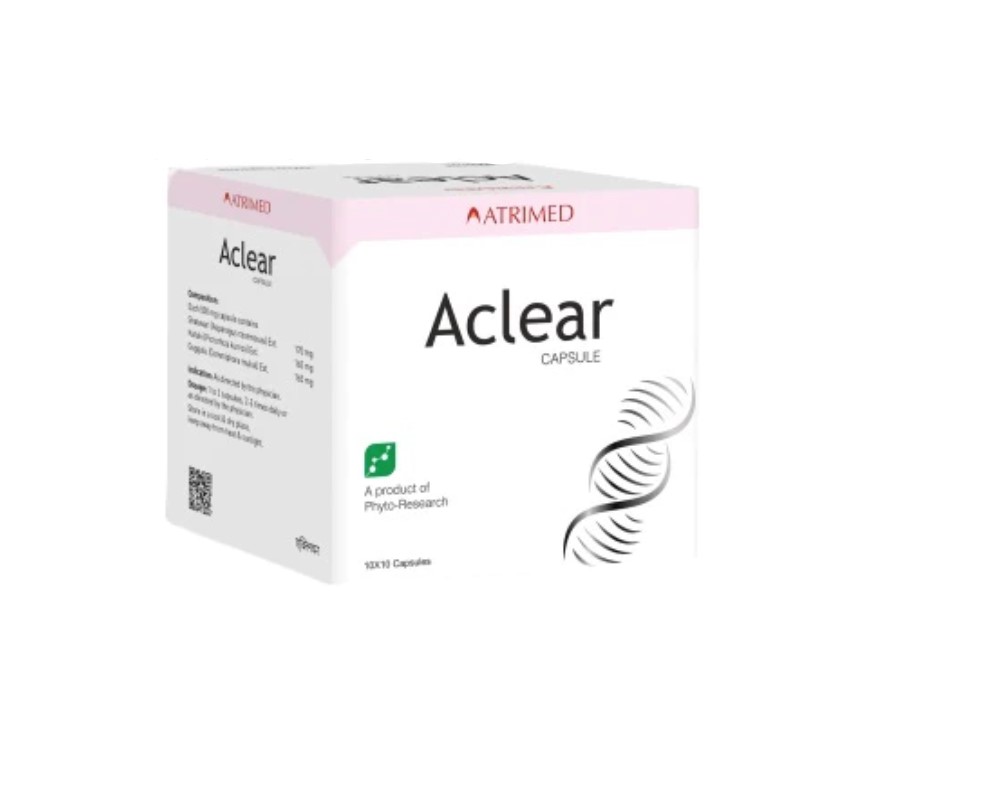 Aclear Capsule (10Caps) - Atrimed Pharma - AyurCentral Online