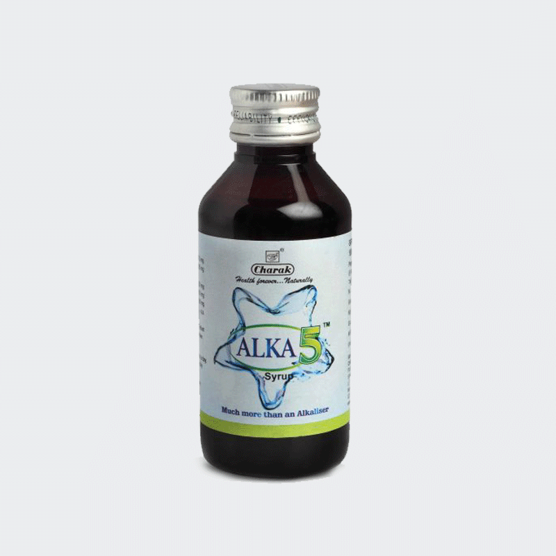 Alka-5 Syrup (100ml) - Charak Pharma - AyurCentral Online