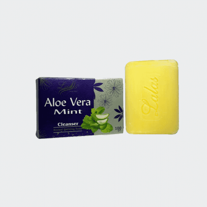 Aloe Vera Mint Soap (100Gm) - Lala Dawasaz - AyurCentral Online