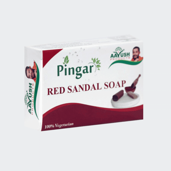 Pingar Red Sandal Soap (75Gm) - Ayur Ashrama - AyurCentral Online
