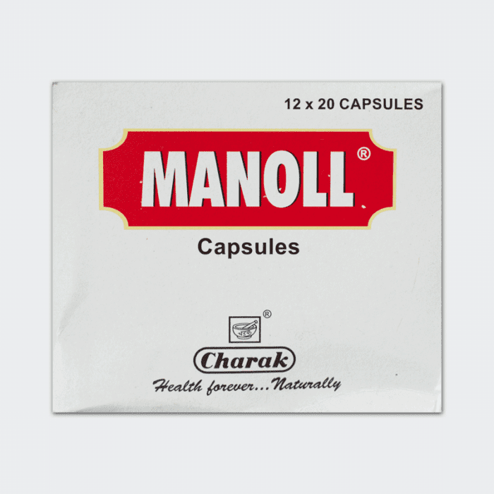 Manoll Capsules (20Caps) - Charak Pharma - AyurCentral Online