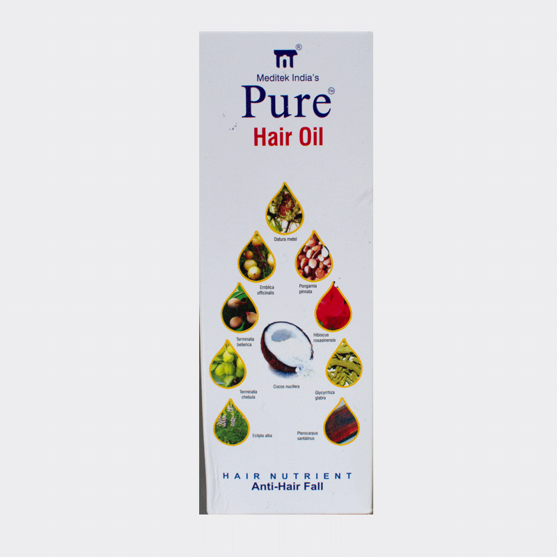 Pure Hair Oil (100ml) - Meditek - AyurCentral Online