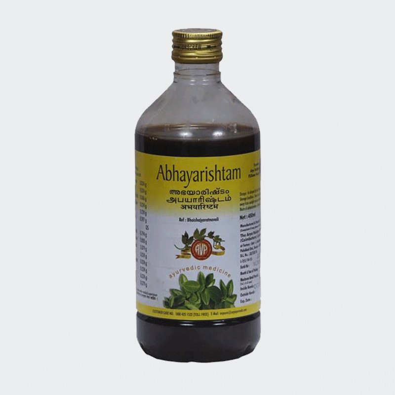 Abhayarishta (450ml) - Arya Vaidya Pharma - AyurCentral Online