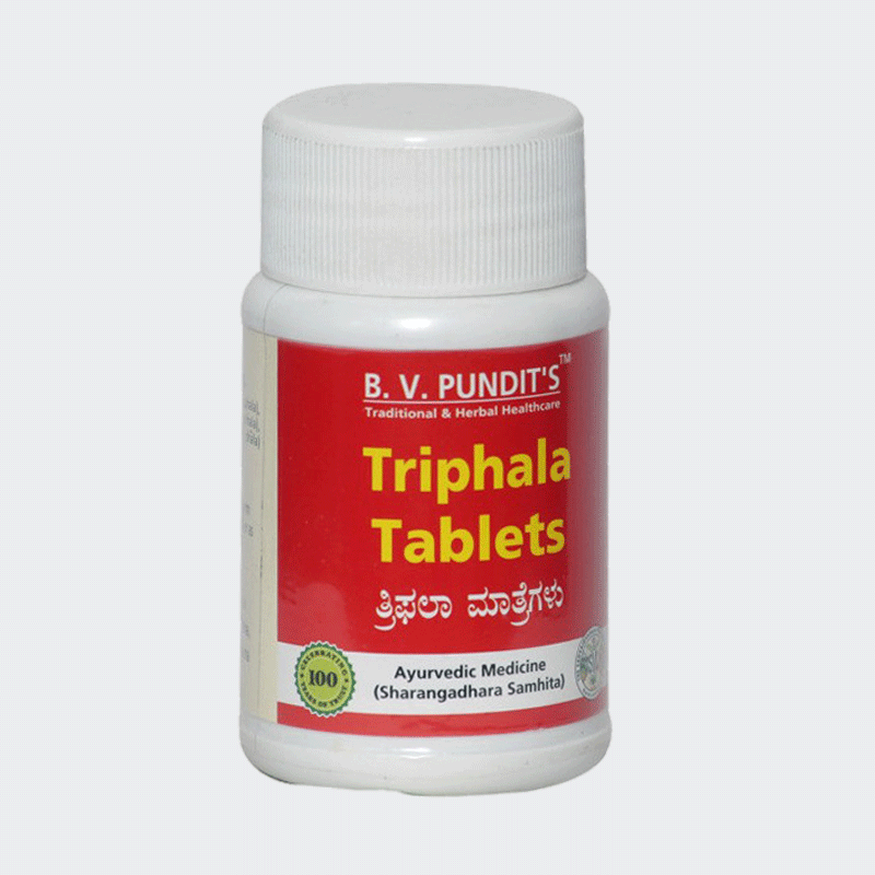 Triphala Tablet - B.V.Pundit's - AyurCentral Online