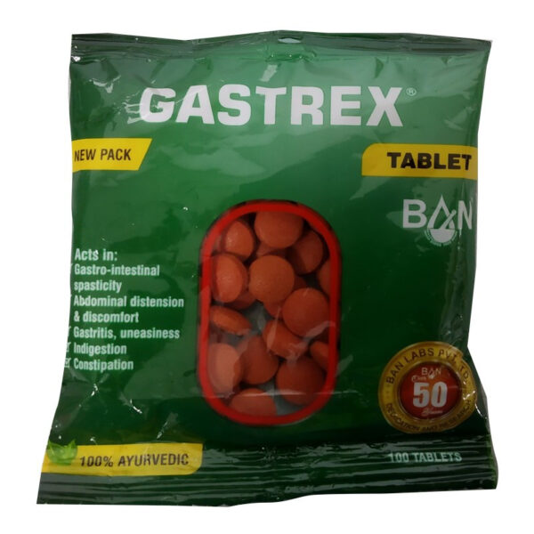Gastrex Tablet (100Tabs) – Ban Labs - Ayurcentral Online