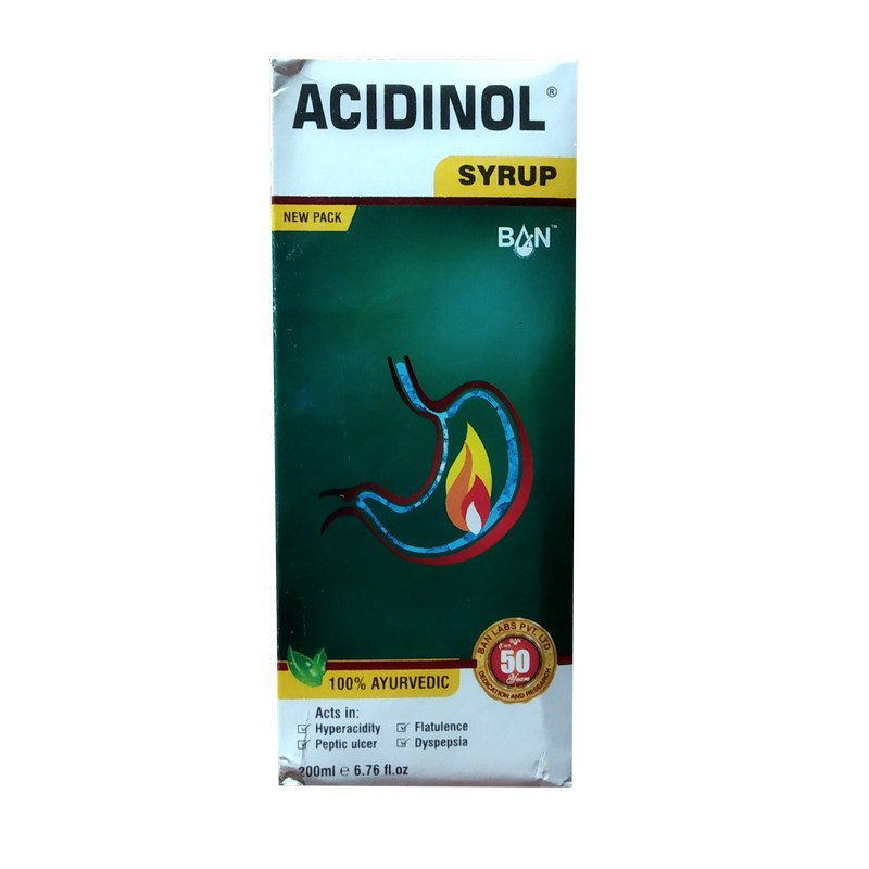 Acidinol Syrup (200ml) - Ban Labs - AyurCentral Online