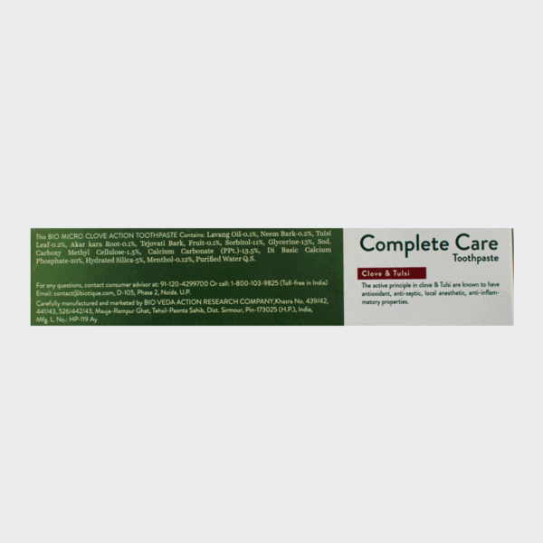 Complete Care Toothpaste (140Gm) - Biotique - AyurCentral Online