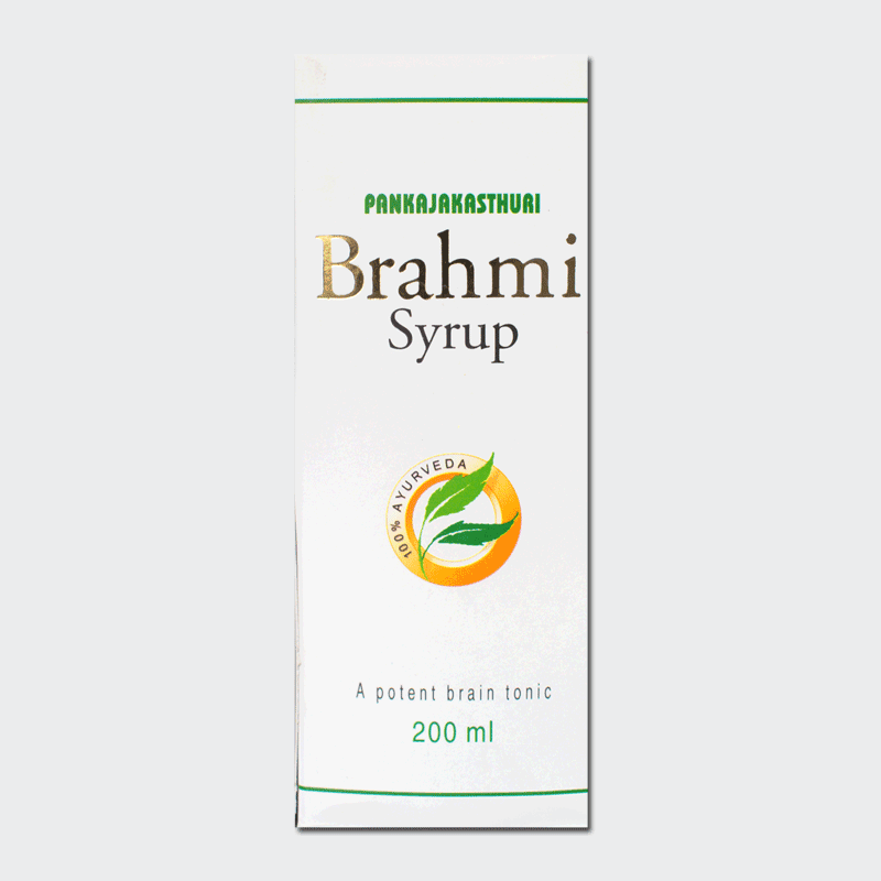 Brahmi Syrup (200ml) - Pankaja Kasthuri Herbals - AyurCentral Online