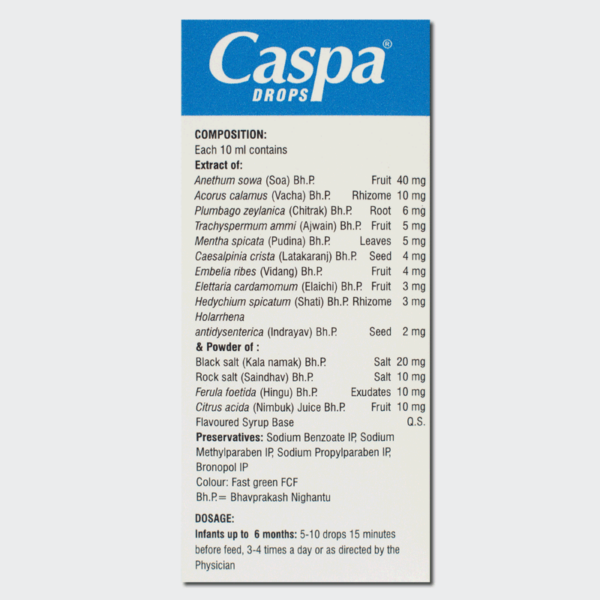 Caspa Drops (30ml) - Vasu Pharma - AyurCentral Online