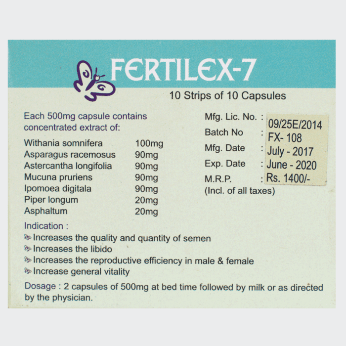 Fertilex-7 Cap (10Caps) – Malabar Ayurveda - Ayurcentral Online