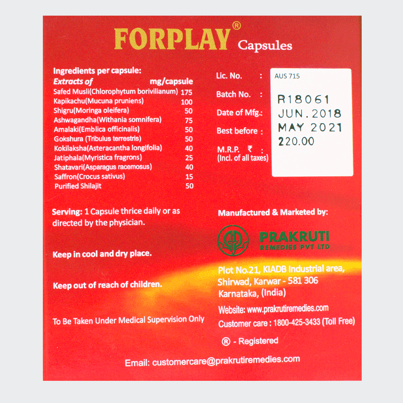 Forplay Cap-10% OFF - Lowest Price in India