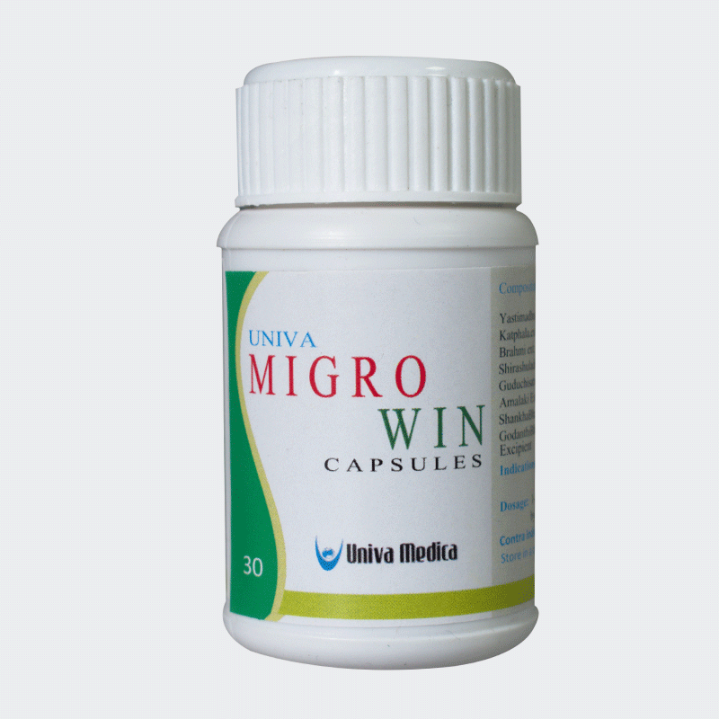 Migro Win Capsule (30Caps) - Univa - AyurCentral Online