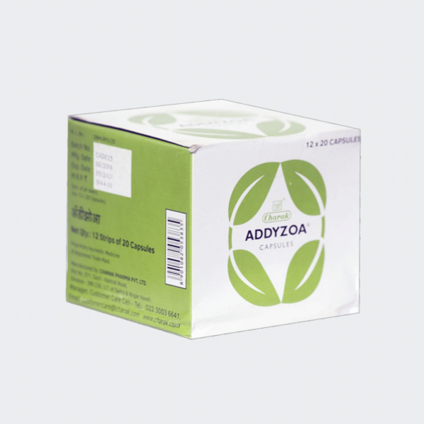 Addyzoa Capsule (20Caps) - Charak Pharma - AyurCentral Online