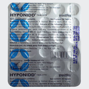 Hyponidd Tablet (30Tabs) - Charak Pharma - AyurCentral Online