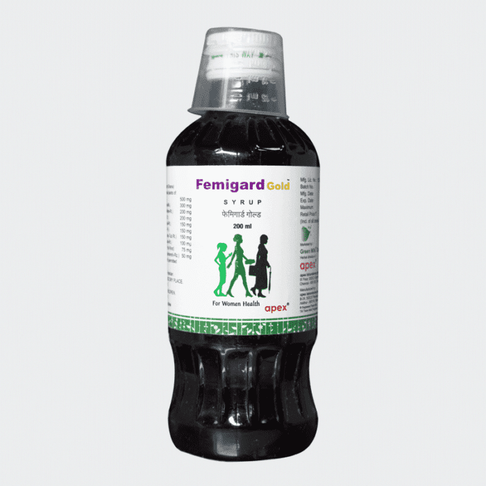 Femigard Gold Syrup (200ml) - Green Milk Concepts - AyurCentral Online