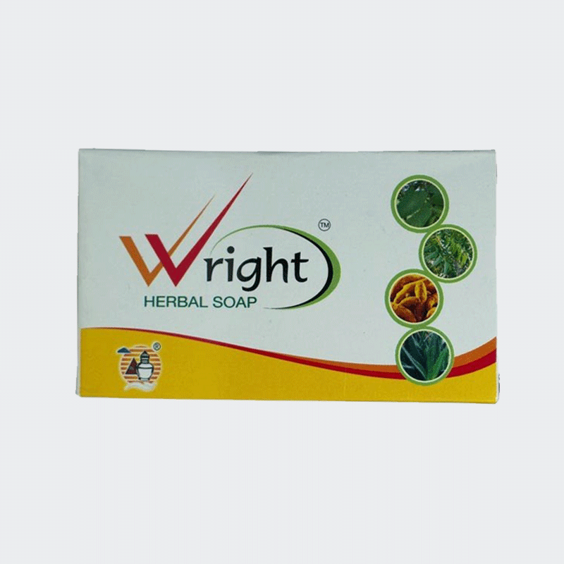 Wright Herbal Soap (75Gm) - Amrita Drugs - AyurCentral Online
