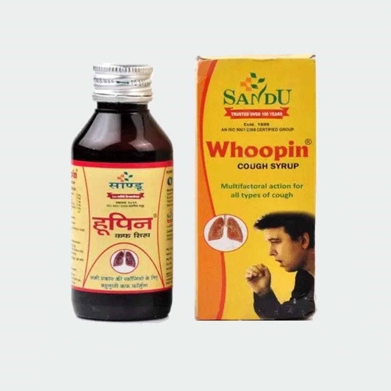 Whoopin Cough Syrup (200ml) - Sandu - AyurCentral Online