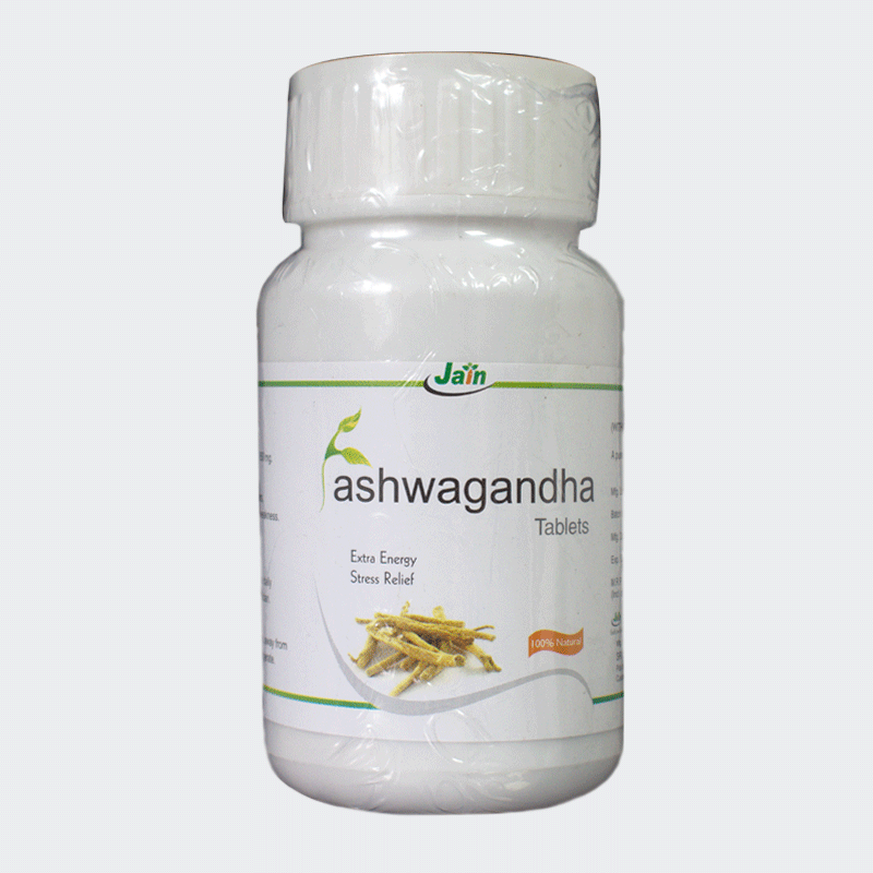 Jain Ashwagandha Tablets, Jain Ashwagandha (Withania Somnifera) 60 Tablet
