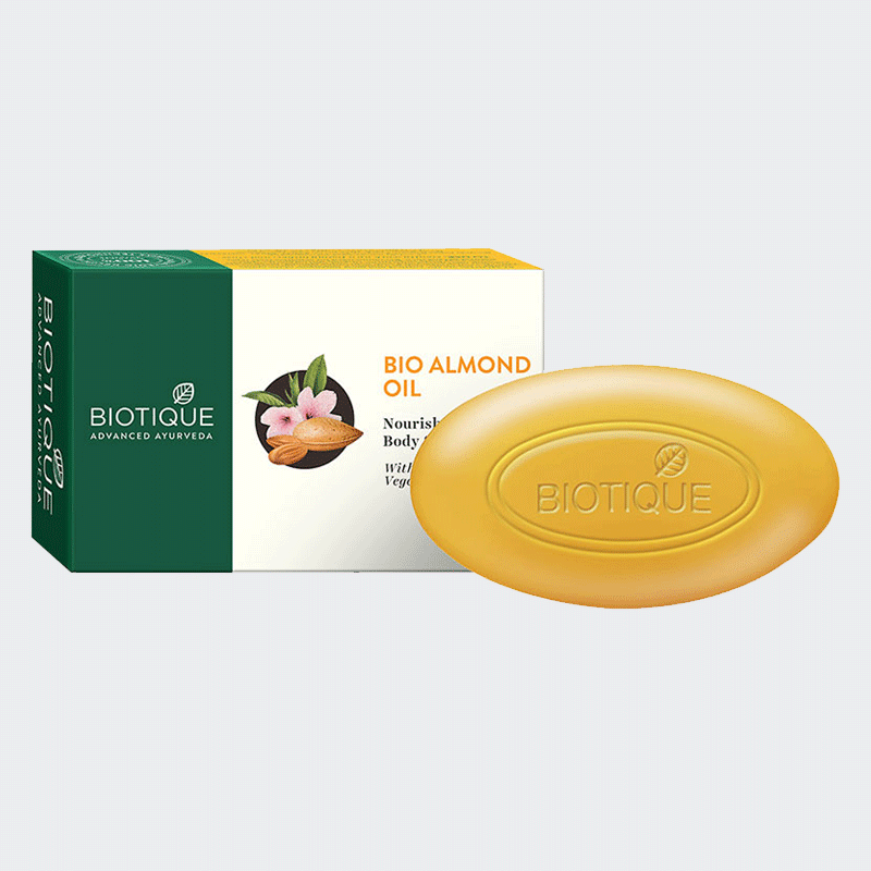 Almond Oil Soap (150Gm) - Biotique - AyurCentral Online
