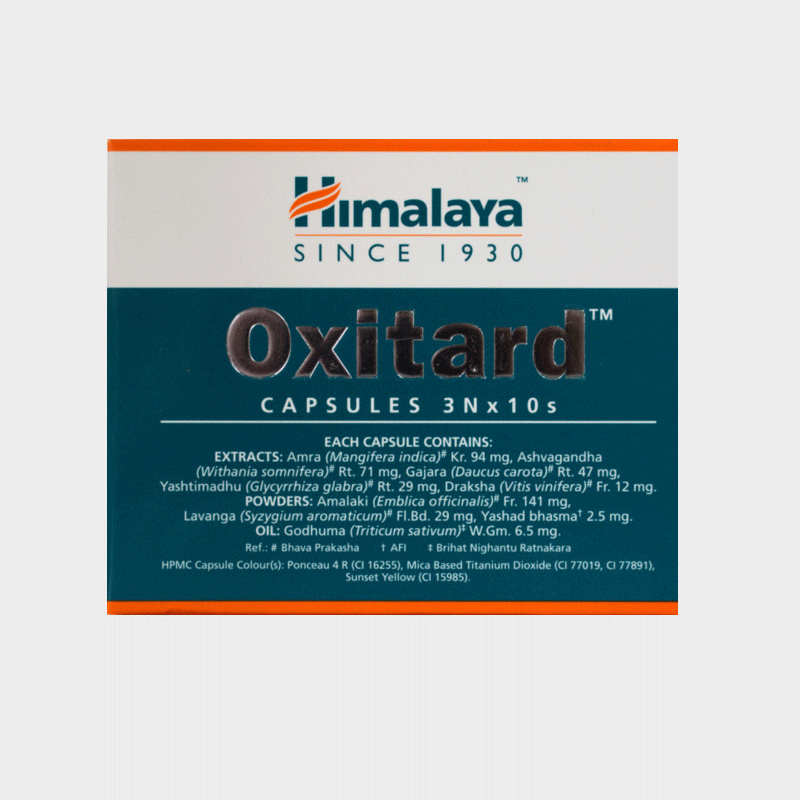 Oxitard Capsule (10Caps) - Himalaya - AyurCentral Online