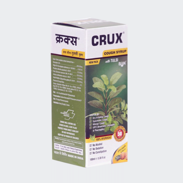 Crux Cough Syrup (100ml) - Ban Labs - AyurCentral Online
