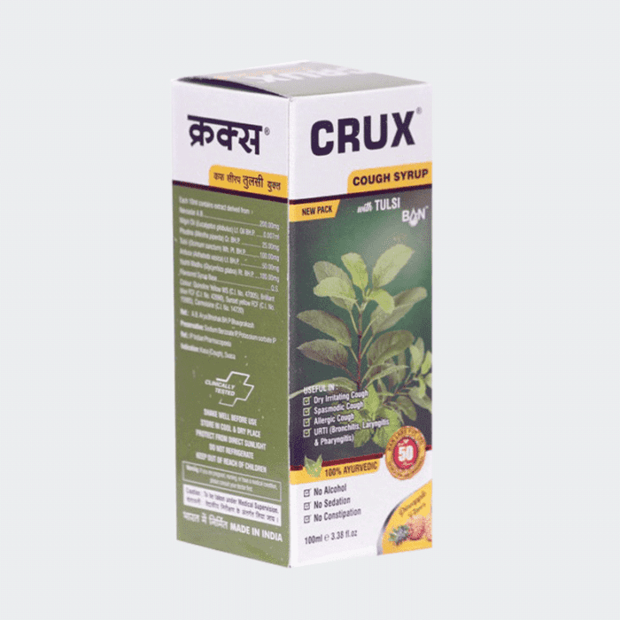 Crux Cough Syrup (100ml) - Ban Labs - AyurCentral Online