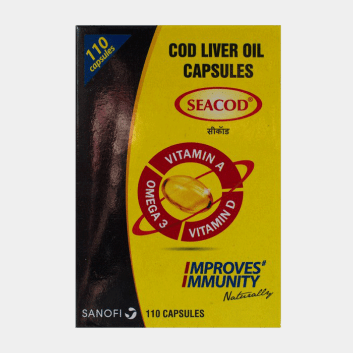 Seacod Liver Oil Capsule (100Caps) - Sevenseas - AyurCentral Online
