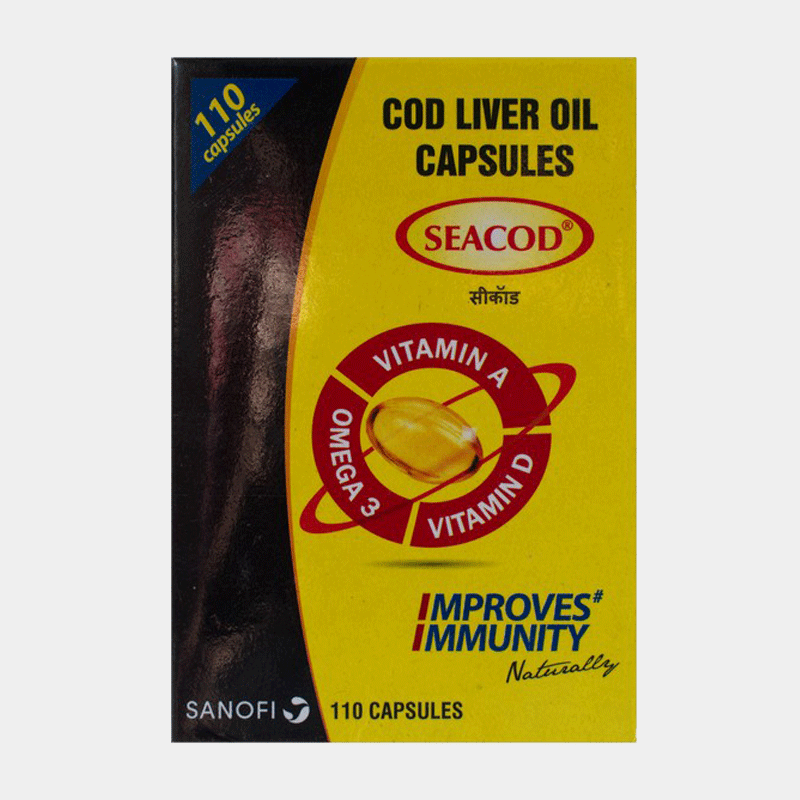 Buy Seacod Liver Oil Capsule (100Caps) - Sevenseas