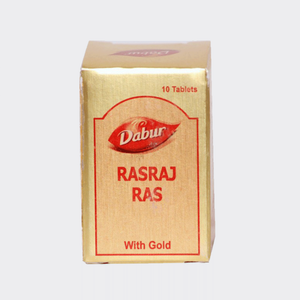 Rasraj Ras Tablet (Gold)(10Tabs) - Dabur - AyurCentral Online