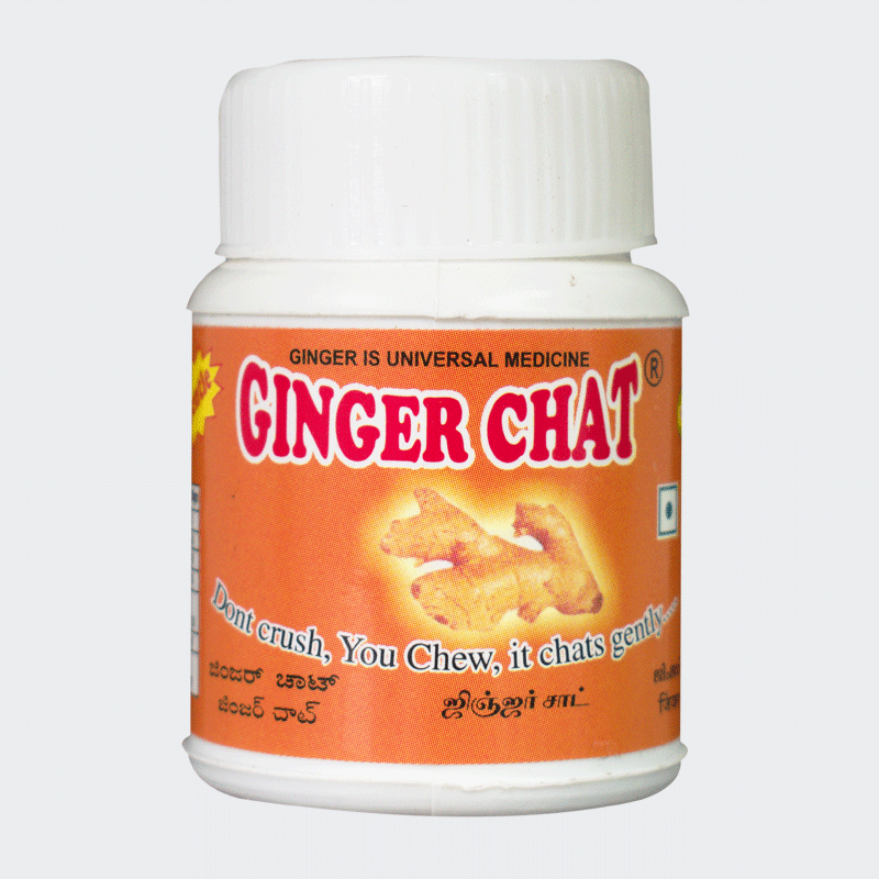 Ginger Chat Bottle (25Gm) - Guru Krupa - AyurCentral Online