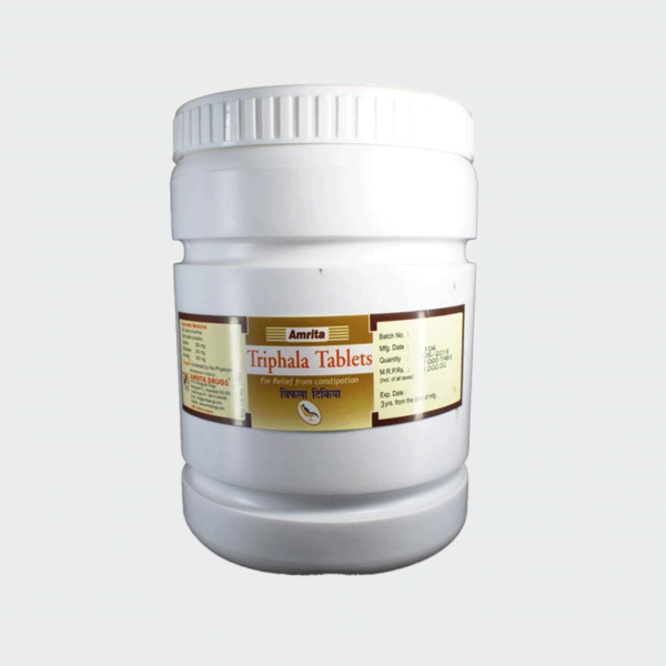 Triphala Tablet - Amrita Drugs - AyurCentral Online