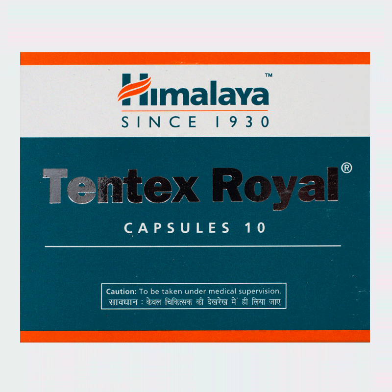 Tentex Royal Capsule (10Caps) - Himalaya - AyurCentral Online
