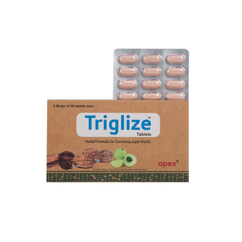 Triglize Tablet (30Tabs) - Green Milk Concepts - AyurCentral Online
