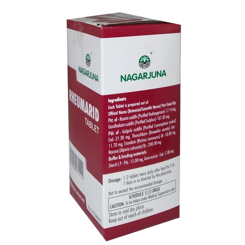 Rheumarid Tablet (10Tabs) - Nagarjuna - AyurCentral Online