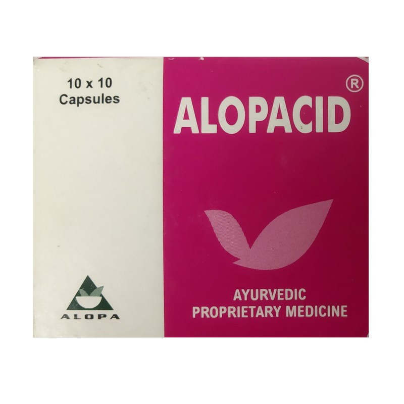 Alopacid Capsule (10Caps) - Alopa Herbal - AyurCentral Online