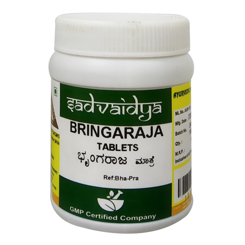 Bringaraja Tablet (100Tabs) - Sadvaidya - AyurCentral Online