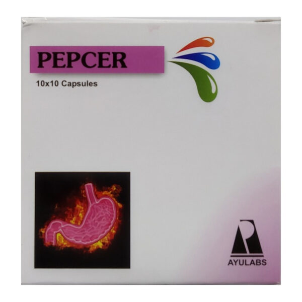 Pepcer Capsule (10Caps) - Ayulabs - AyurCentral Online