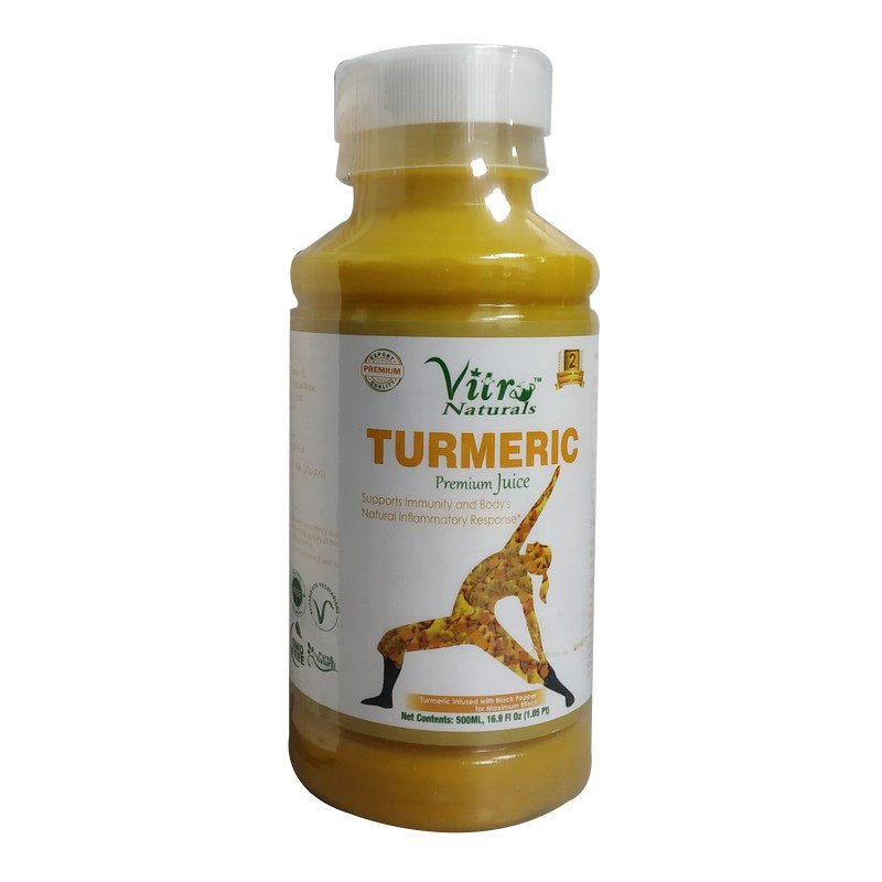 Turmeric Juice (500ml) - Vitromed Healthcare - AyurCentral Online