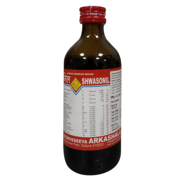 Shwasonil Syrup - The Ayurvedeeya Arkashala Limited - AyurCentral Online