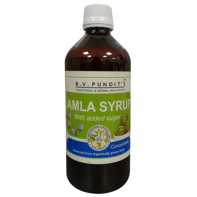 Amla Syrup (500ml) - B.V.Pundit's - AyurCentral Online