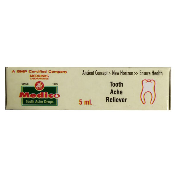 Medico Toothache Drops (5ml) - Medilinks - AyurCentral Online