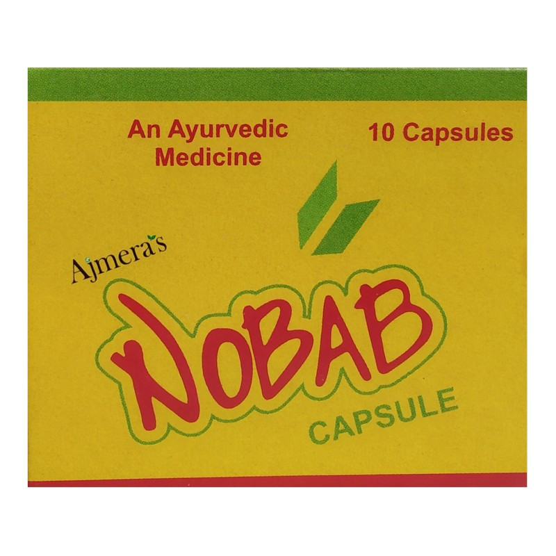 Nobab Cap (10Caps) - Ajmera Pharma - AyurCentral Online