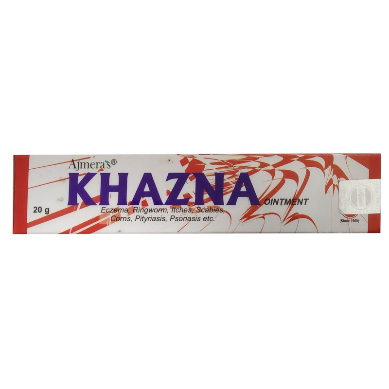 Khazna Ointment (20Gm) - Ajmera Pharma - AyurCentral Online