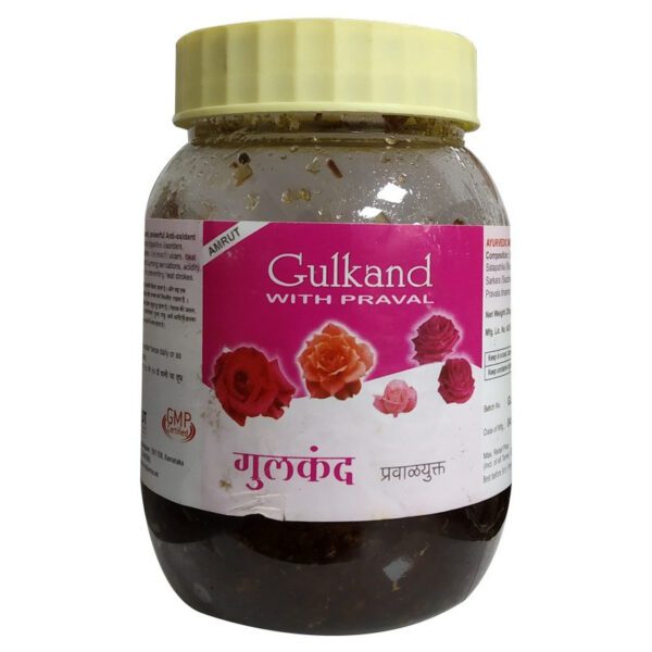 Gulkand With Praval (200Gm) - Amrut Pharma - AyurCentral Online