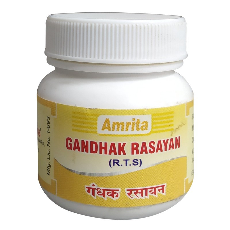 Gandhak Rasayan (60Tabs) - Amrita Drugs - AyurCentral Online